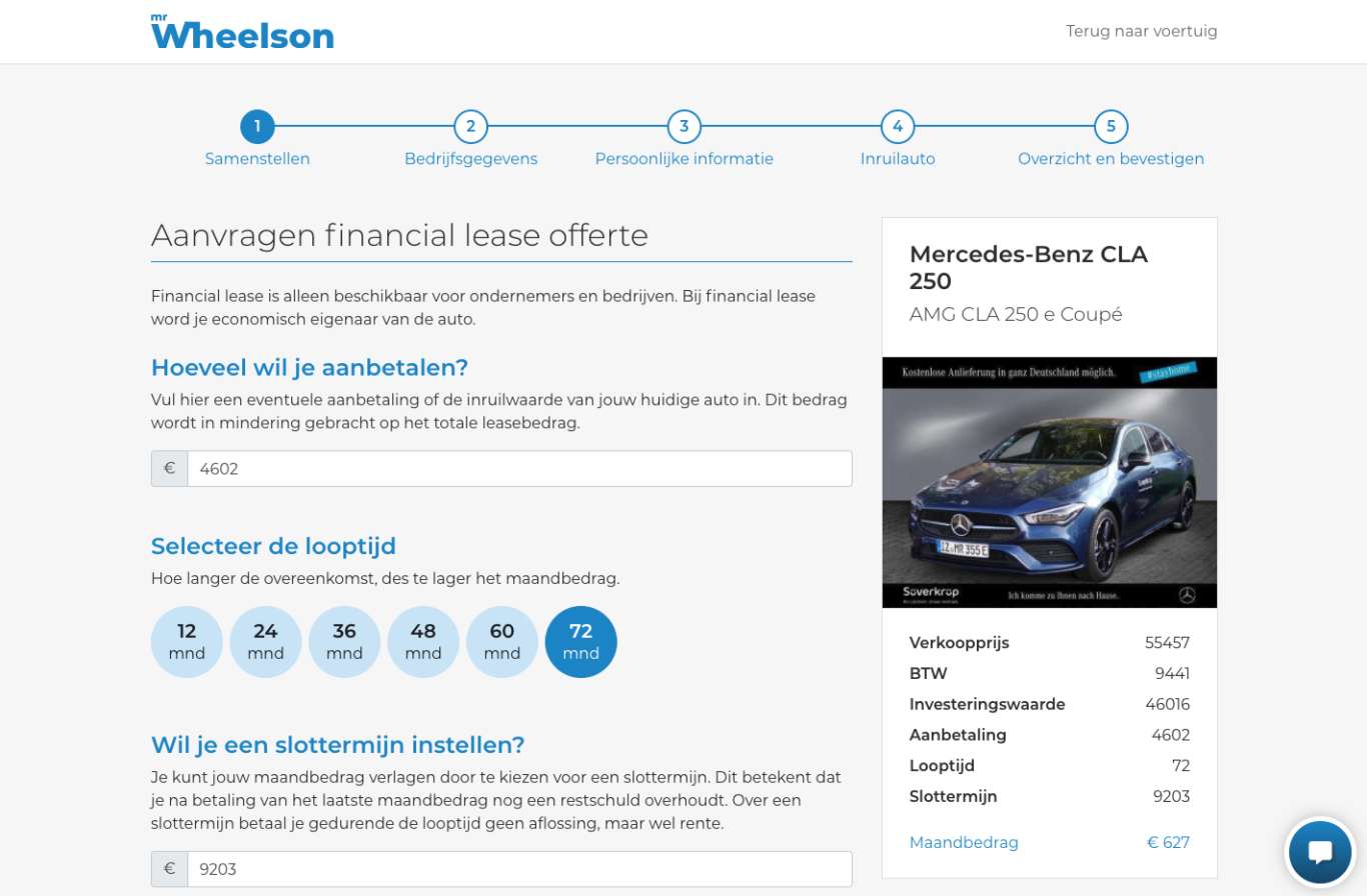 Online auto kopen via MrWheelson